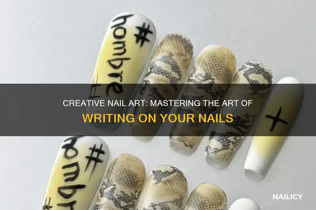 Creative Nail Art: Mastering The Art Of Writing On Your Nails | Nailicy
