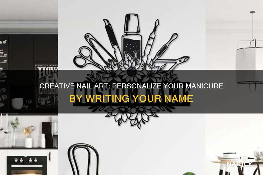 Creative Nail Art: Personalize Your Manicure By Writing Your Name | Nailicy
