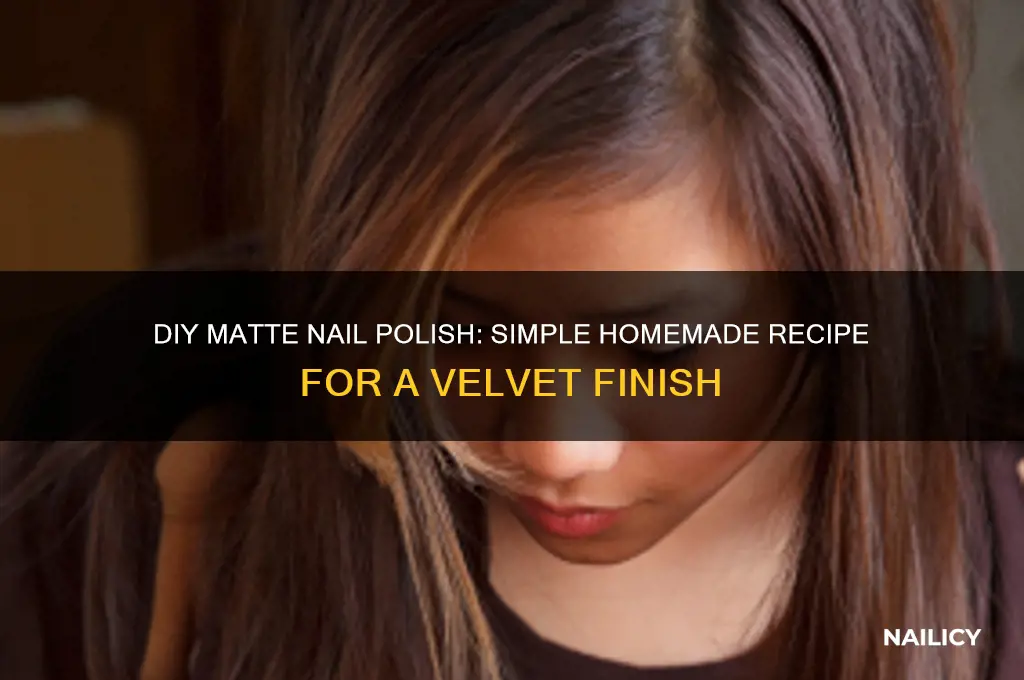 Diy Matte Nail Polish: Simple Homemade Recipe For A Velvet Finish | Nailicy