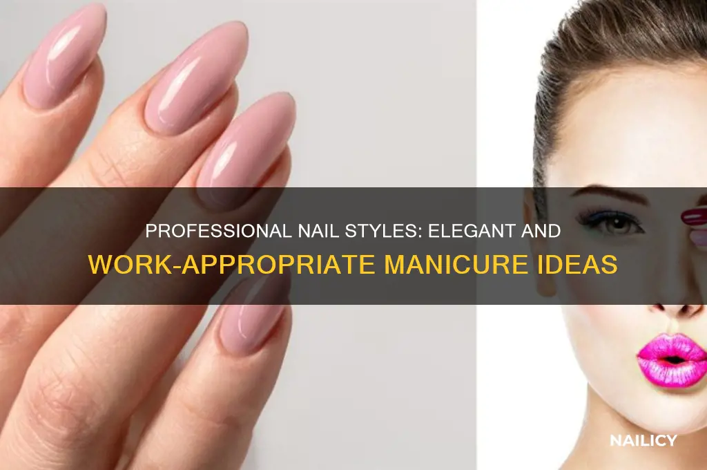 Professional Nail Styles: Elegant And Work-Appropriate Manicure Ideas ...