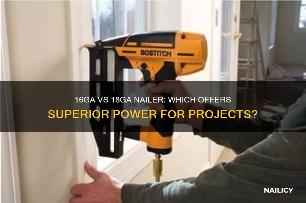 16Ga Vs 18Ga Nailer: Which Offers Superior Power For Projects? | Nailicy
