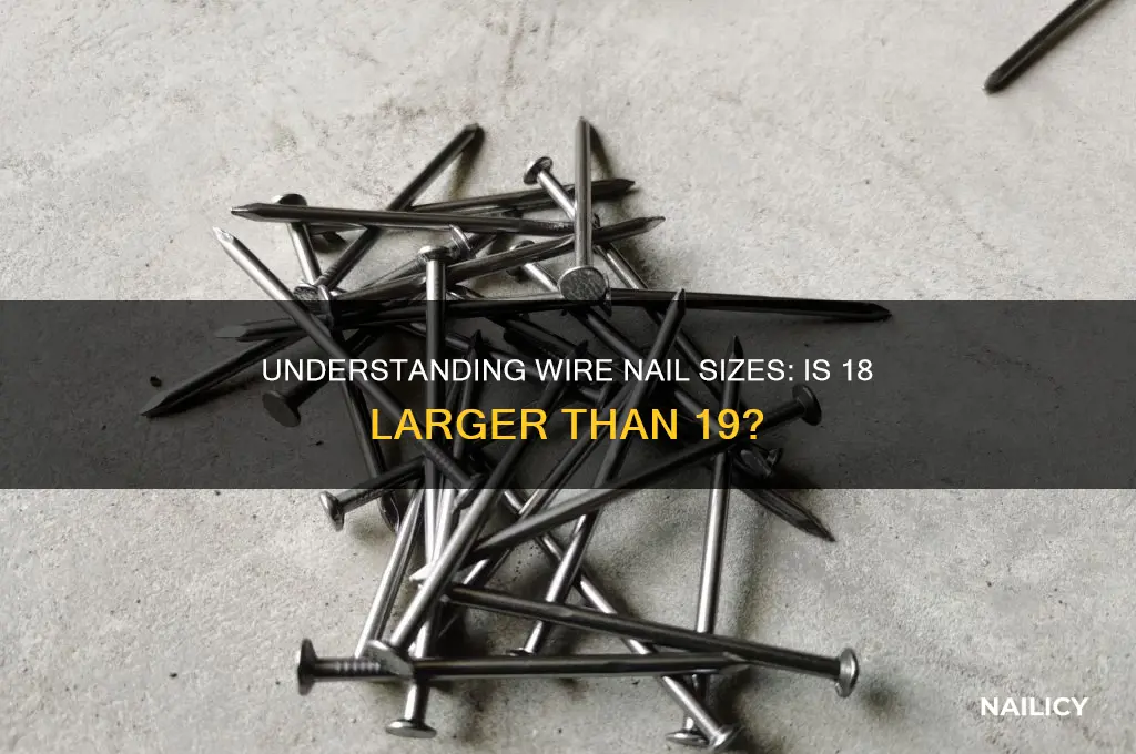 Understanding Wire Nail Sizes: Is 18 Larger Than 19? | Nailicy