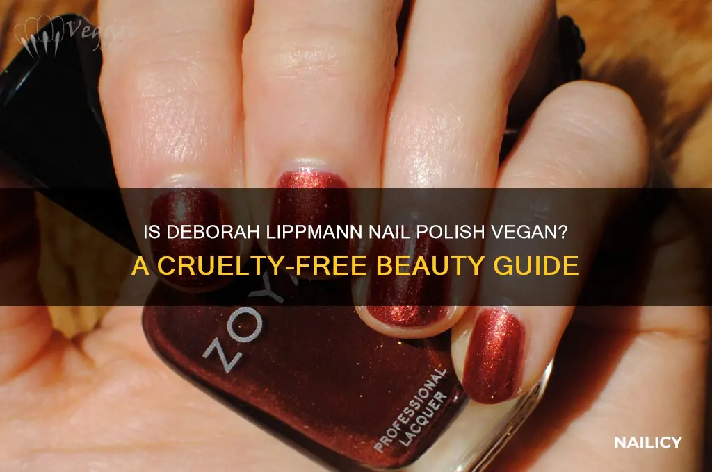 Is Deborah Lippmann Nail Polish Vegan? A Cruelty-Free Beauty Guide ...