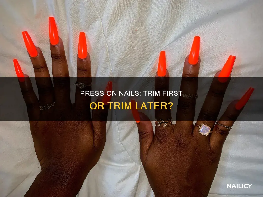 Press-On Nails: Trim First Or Trim Later? | Nailicy