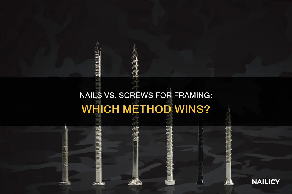 Nails Vs. Screws For Framing: Which Method Wins? | Nailicy