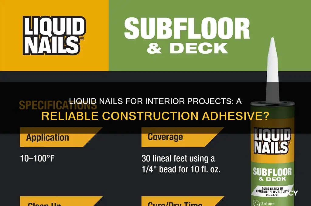 Liquid Nails For Interior Projects: A Reliable Construction Adhesive ...