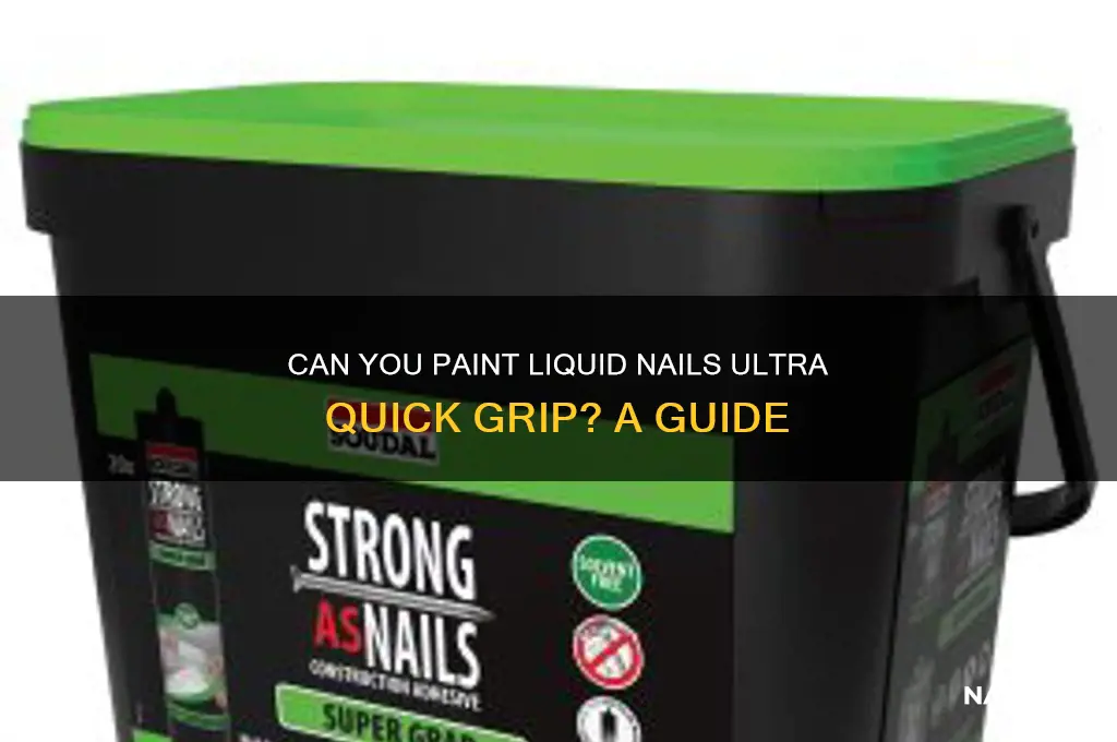 Can You Paint Liquid Nails Ultra Quick Grip? A Guide | Nailicy