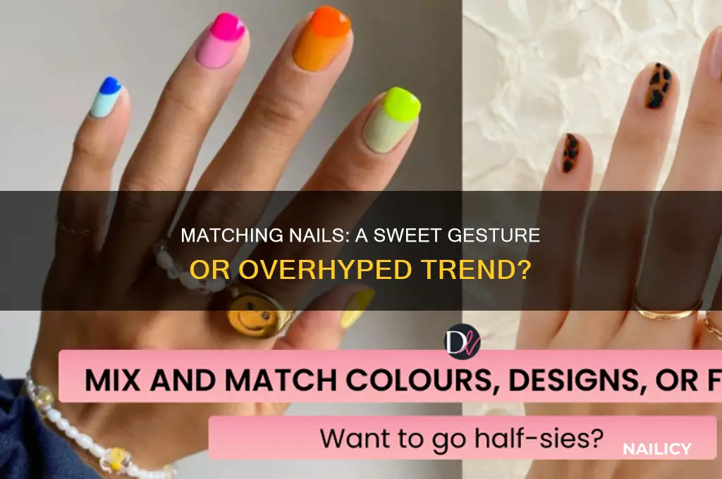 Matching Nails: A Sweet Gesture Or Overhyped Trend? | Nailicy
