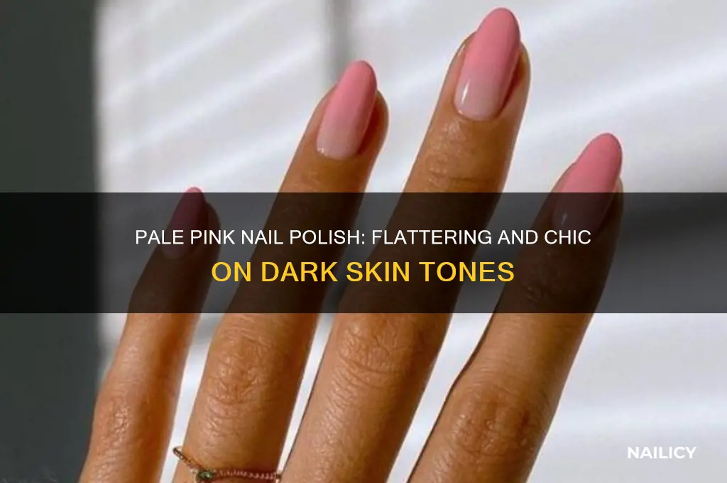 Pale Pink Nail Polish: Flattering And Chic On Dark Skin Tones | Nailicy