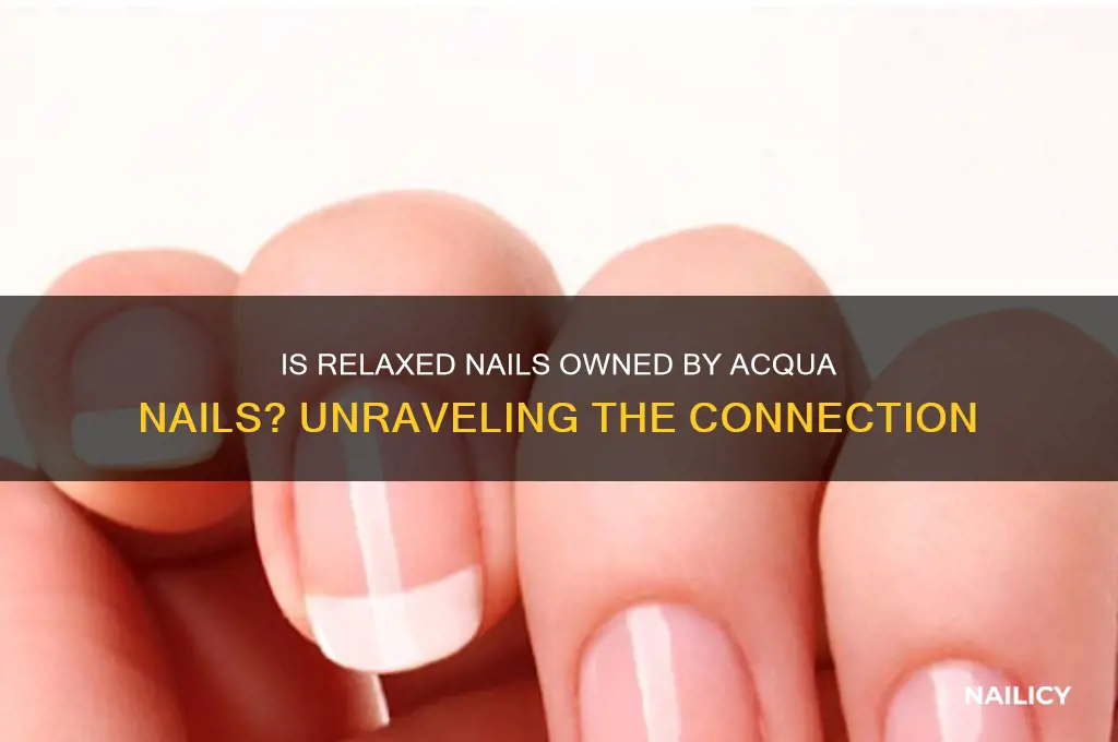 Is Relaxed Nails Owned By Acqua Nails? Unraveling The Connection | Nailicy