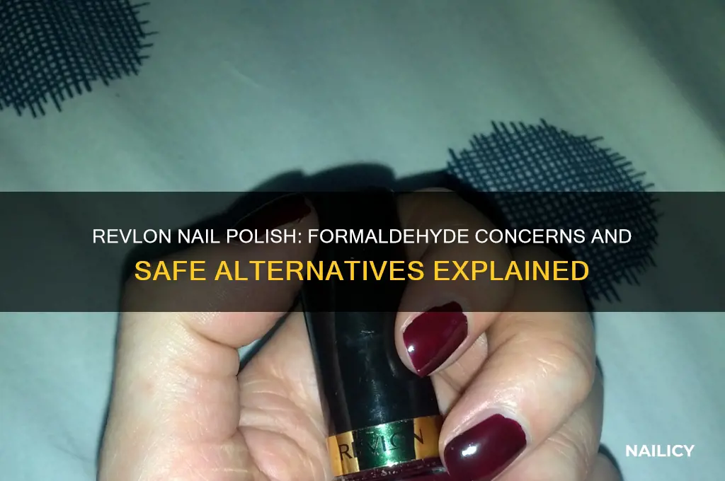 Revlon Nail Polish: Formaldehyde Concerns And Safe Alternatives ...