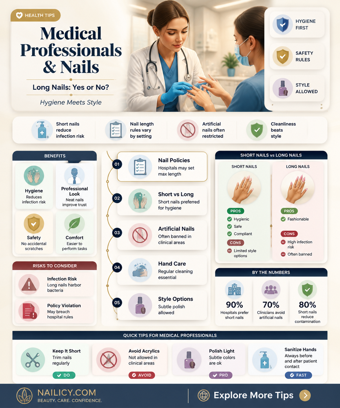 Medical Professionals And Their Manicures: Long Nails Allowed? | Nailicy