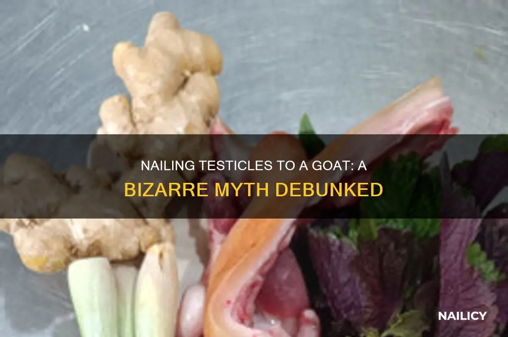 Nailing Testicles To A Goat: A Bizarre Myth Debunked | Nailicy