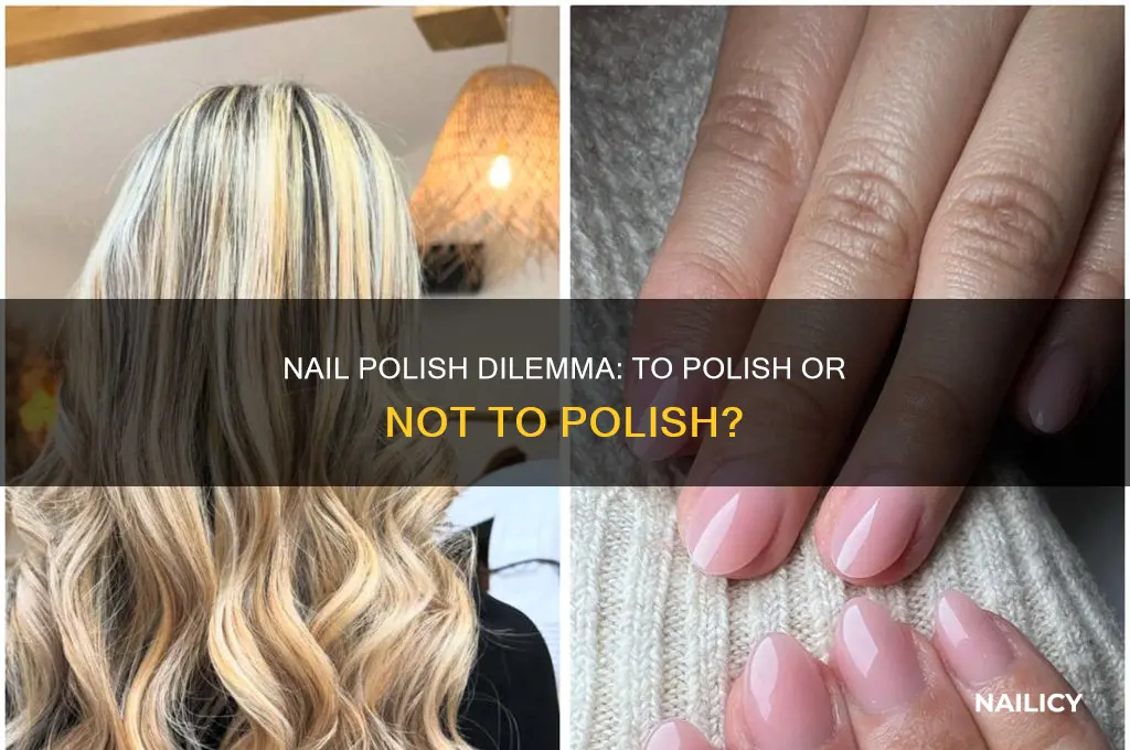 Nail Polish Dilemma: To Polish Or Not To Polish? | Nailicy