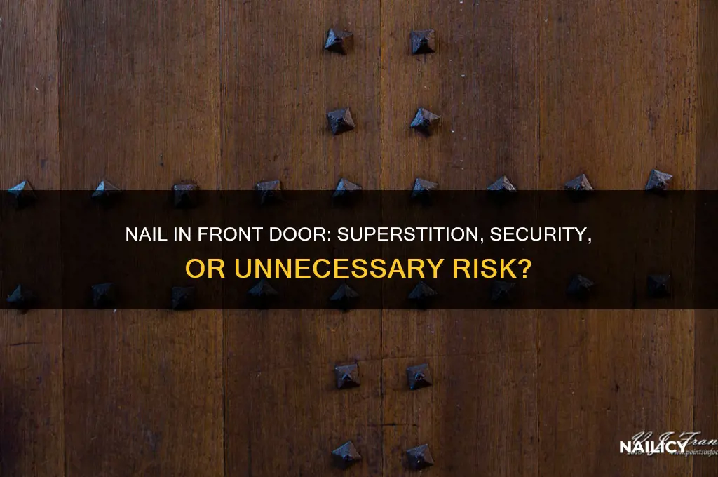 Nail In Front Door: Superstition, Security, Or Unnecessary Risk? | Nailicy