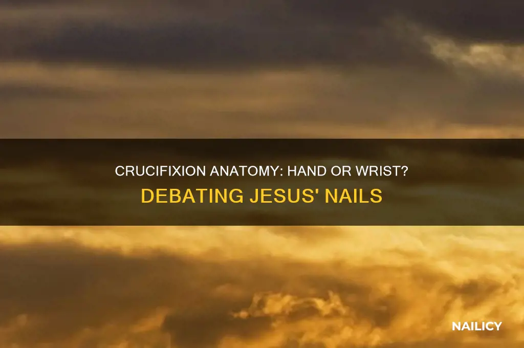 Crucifixion Anatomy: Hand Or Wrist? Debating Jesus' Nails | Nailicy