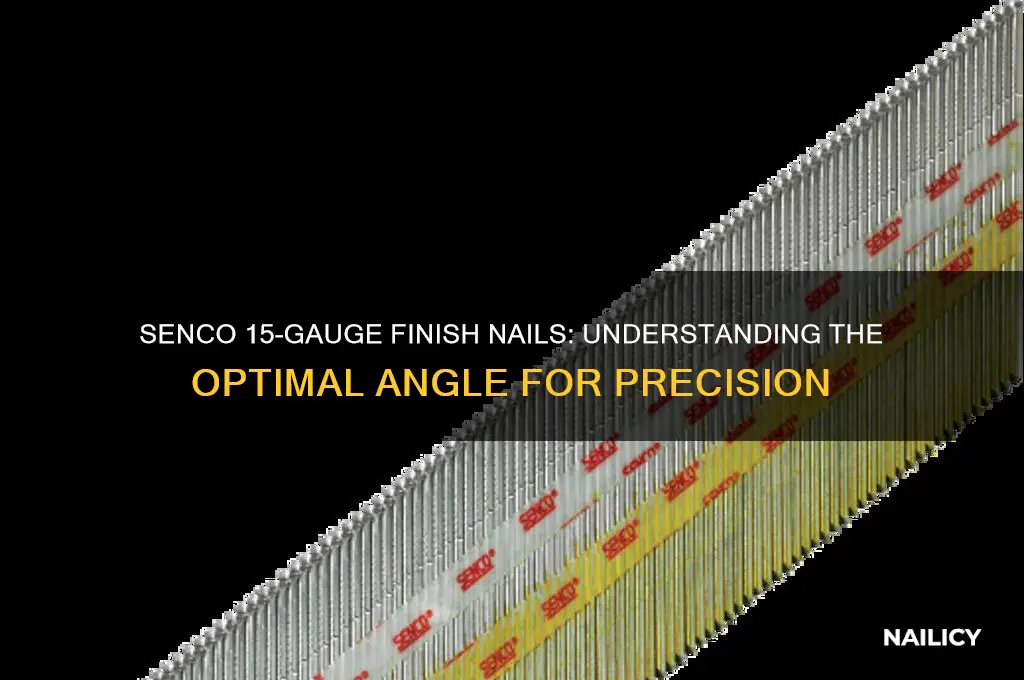 Senco 15-Gauge Finish Nails: Understanding The Optimal Angle For ...