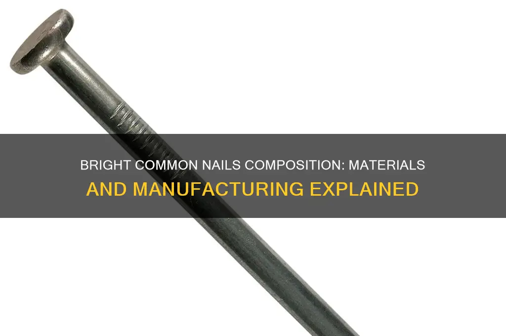 Bright Common Nails Composition: Materials And Manufacturing Explained ...