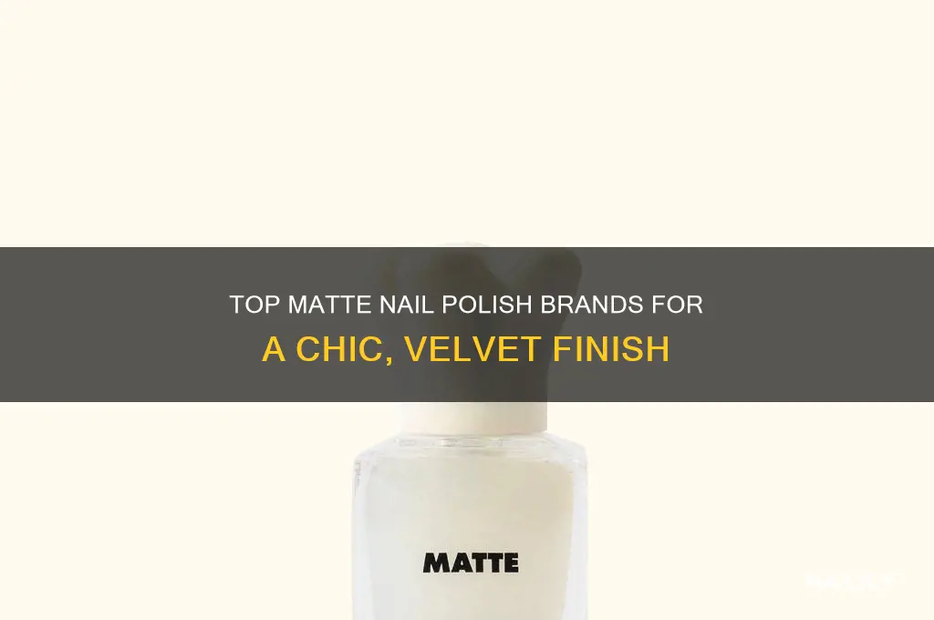 Top Matte Nail Polish Brands For A Chic, Velvet Finish | Nailicy