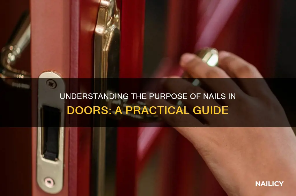 Understanding The Purpose Of Nails In Doors: A Practical Guide | Nailicy