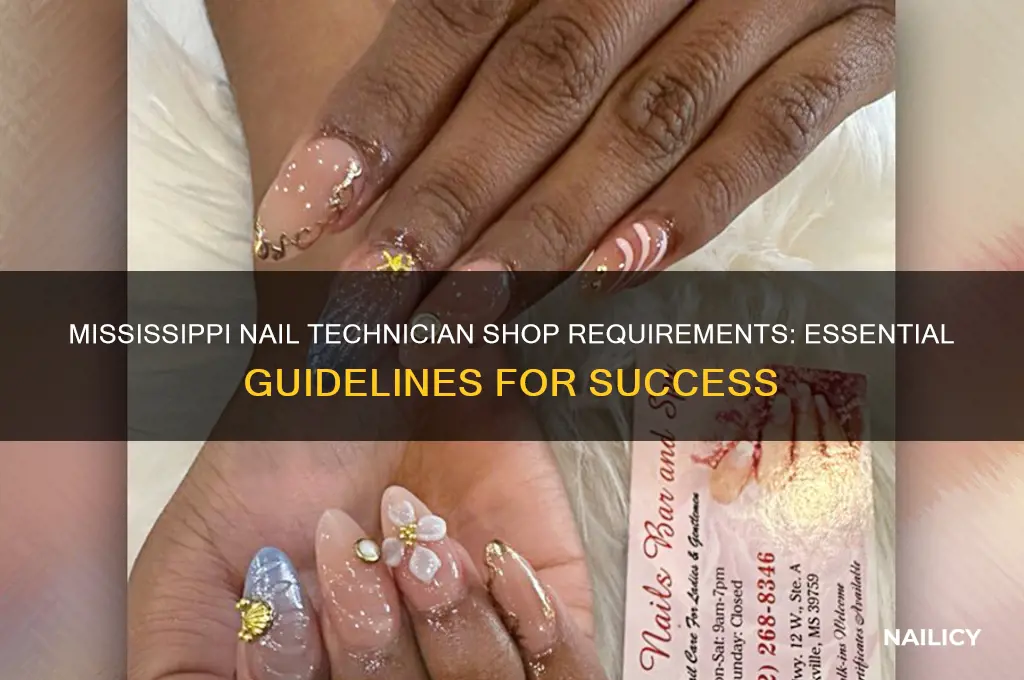 Mississippi Nail Technician Shop Requirements: Essential Guidelines For ...