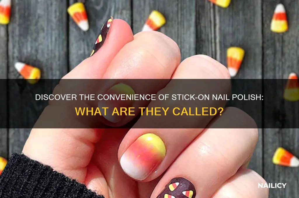 Discover The Convenience Of Stick-On Nail Polish: What Are They Called ...