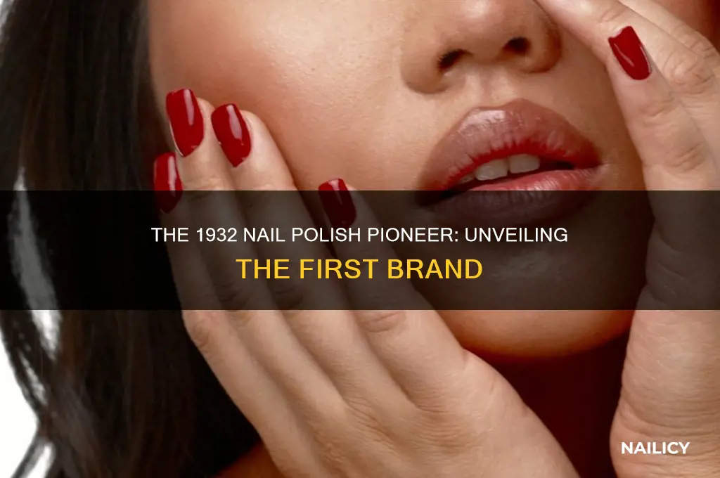 The 1932 Nail Polish Pioneer: Unveiling The First Brand | Nailicy