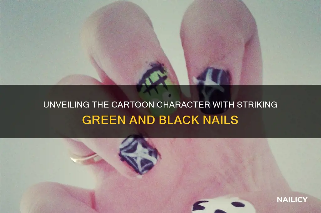 Unveiling The Cartoon Character With Striking Green And Black Nails ...