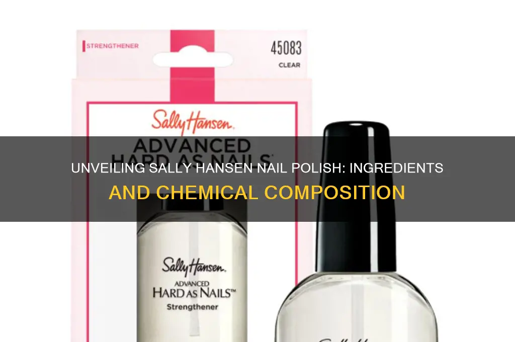 Unveiling Sally Hansen Nail Polish: Ingredients And Chemical ...