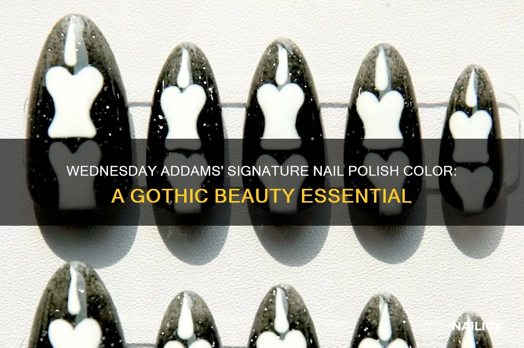 Wednesday Addams' Signature Nail Polish Color: A Gothic Beauty ...