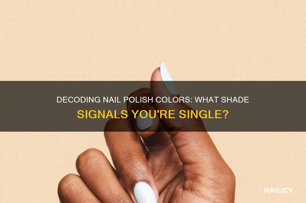 Decoding Nail Polish Colors: What Shade Signals You're Single? | Nailicy