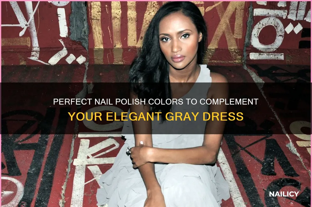 Perfect Nail Polish Colors To Complement Your Elegant Gray Dress | Nailicy