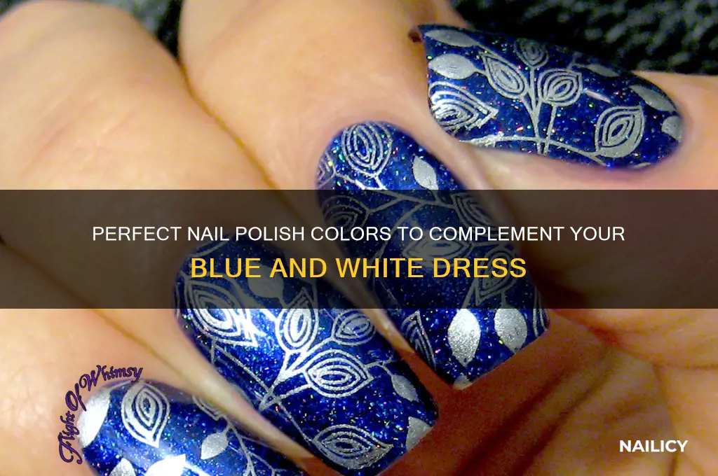 Perfect Nail Polish Colors To Complement Your Blue And White Dress ...