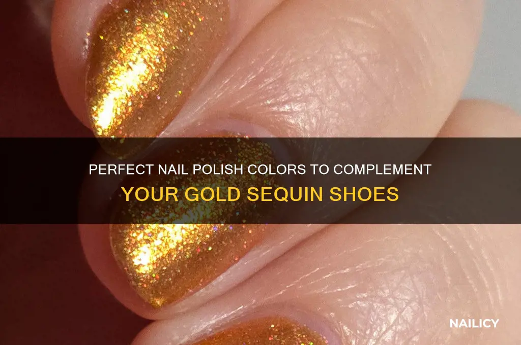 Perfect Nail Polish Colors To Complement Your Gold Sequin Shoes | Nailicy