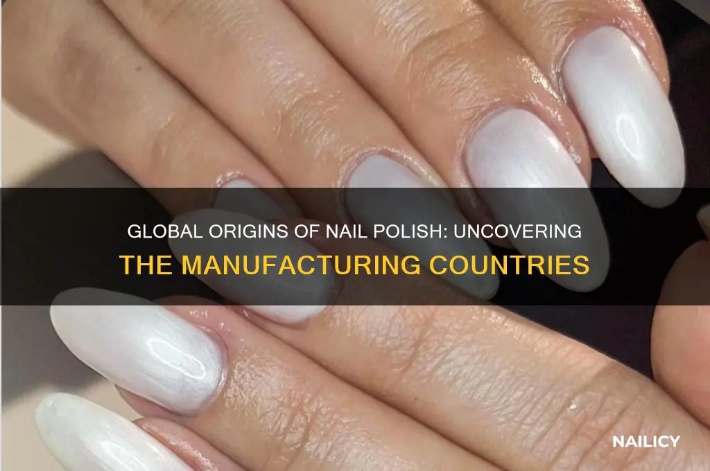 Global Origins Of Nail Polish: Uncovering The Manufacturing Countries ...