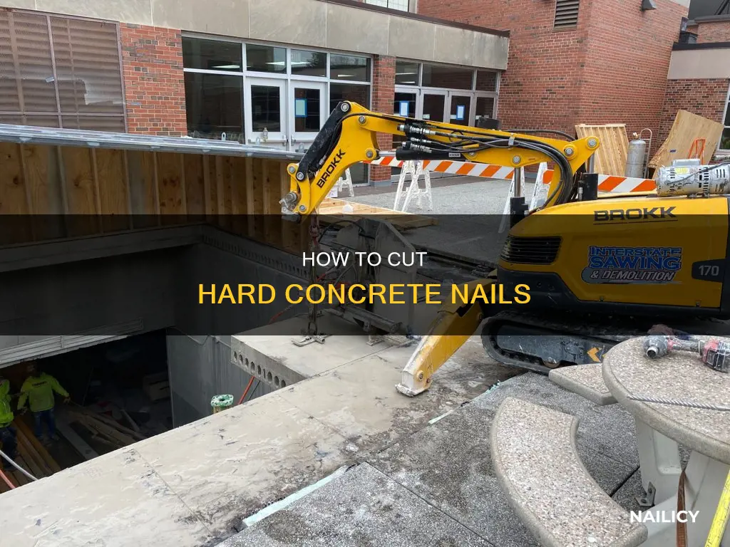 How To Cut Hard Concrete Nails | Nailicy