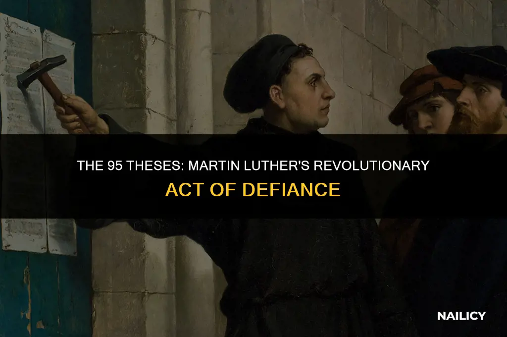 The 95 Theses: Martin Luther's Revolutionary Act Of Defiance | Nailicy