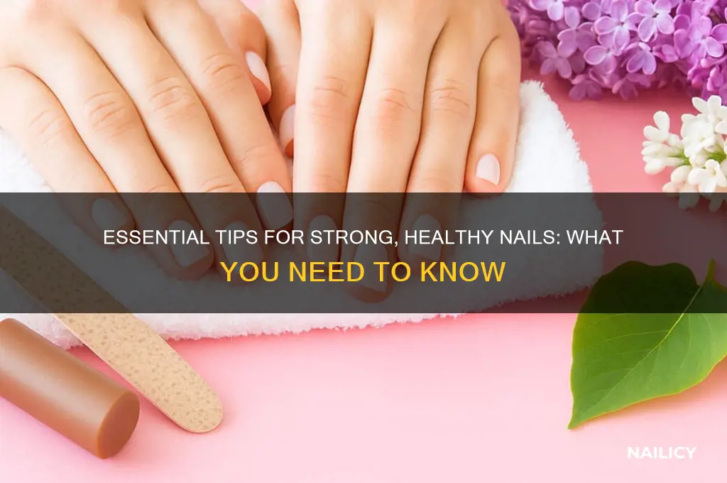 Essential Tips For Strong, Healthy Nails: What You Need To Know | Nailicy