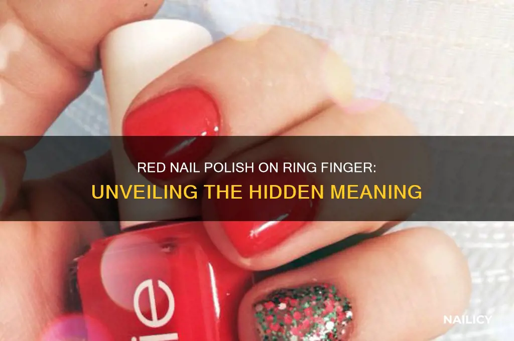 Red Nail Polish On Ring Finger: Unveiling The Hidden Meaning | Nailicy