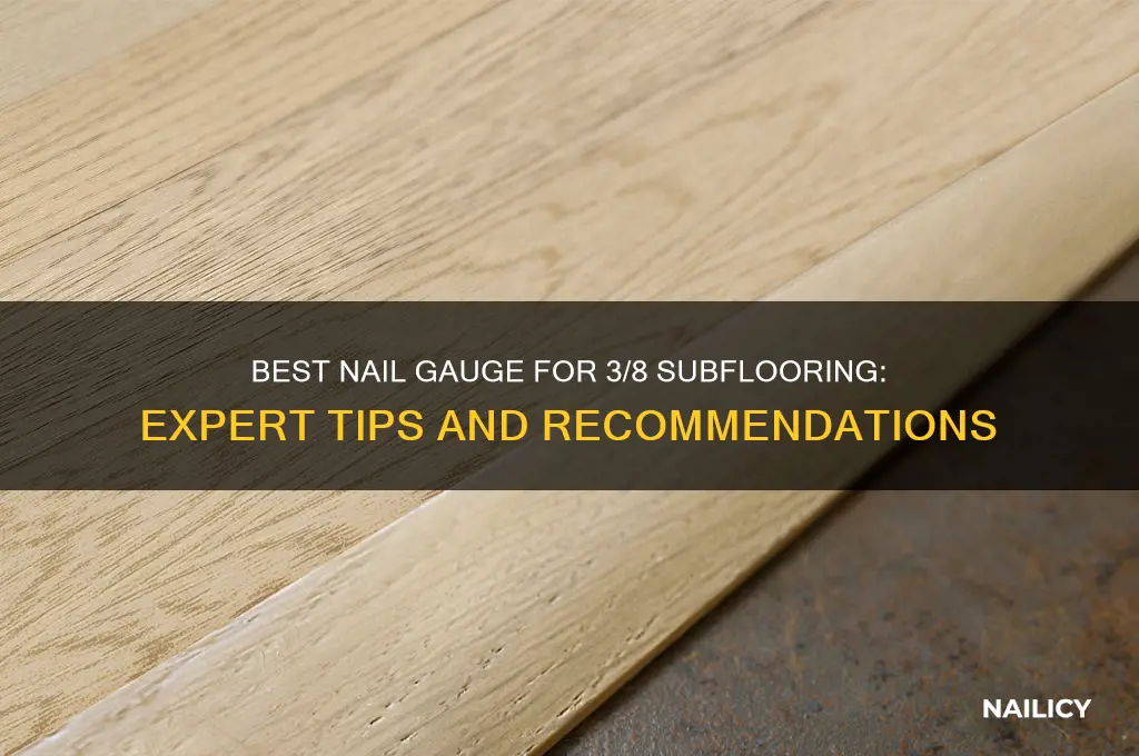 Best Nail Gauge For 3/8 Subflooring: Expert Tips And Recommendations ...
