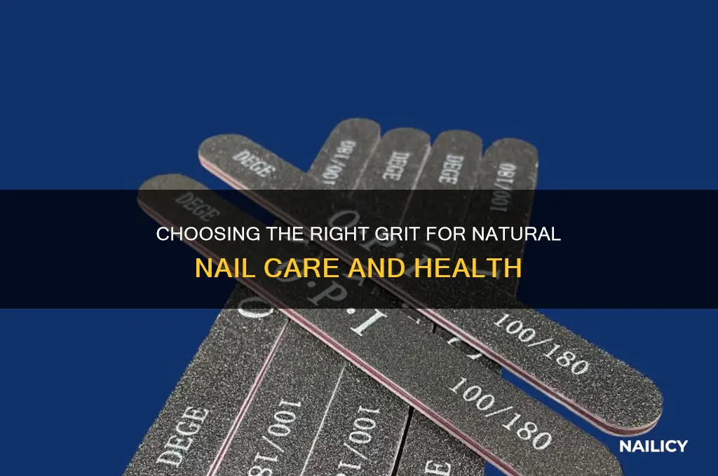 Choosing The Right Grit For Natural Nail Care And Health | Nailicy