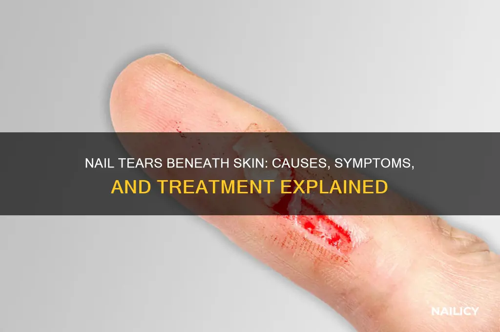 Nail Tears Beneath Skin: Causes, Symptoms, And Treatment Explained ...
