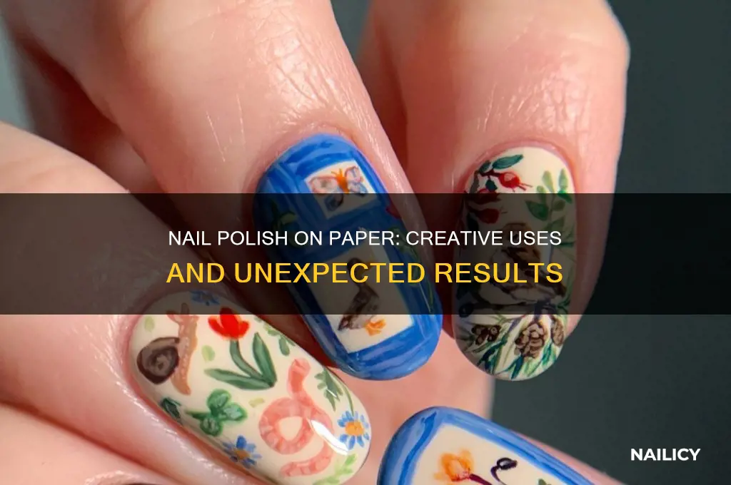 Nail Polish On Paper: Creative Uses And Unexpected Results | Nailicy