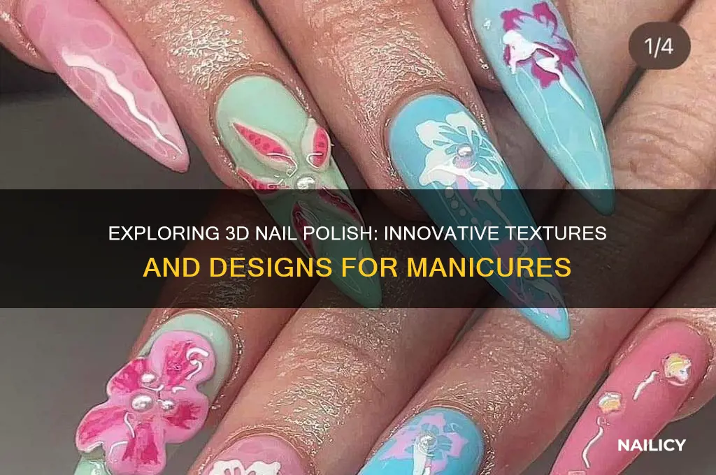 Exploring 3D Nail Polish: Innovative Textures And Designs For Manicures ...