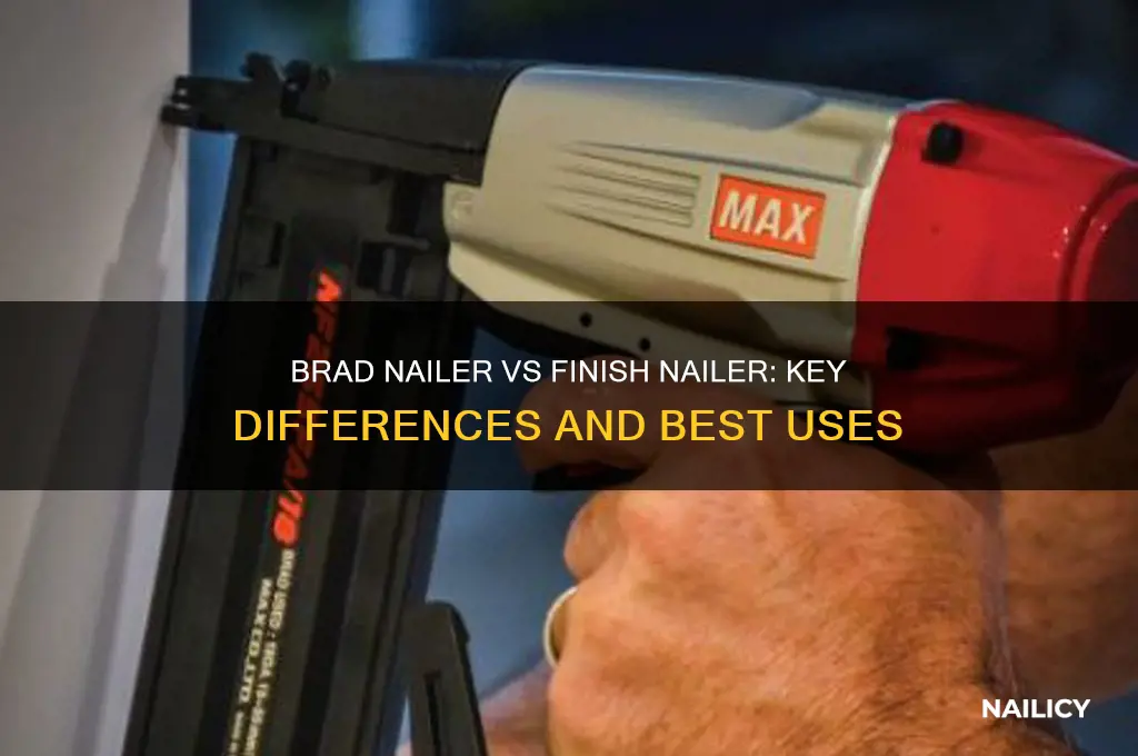 Brad Nailer Vs Finish Nailer: Key Differences And Best Uses | Nailicy