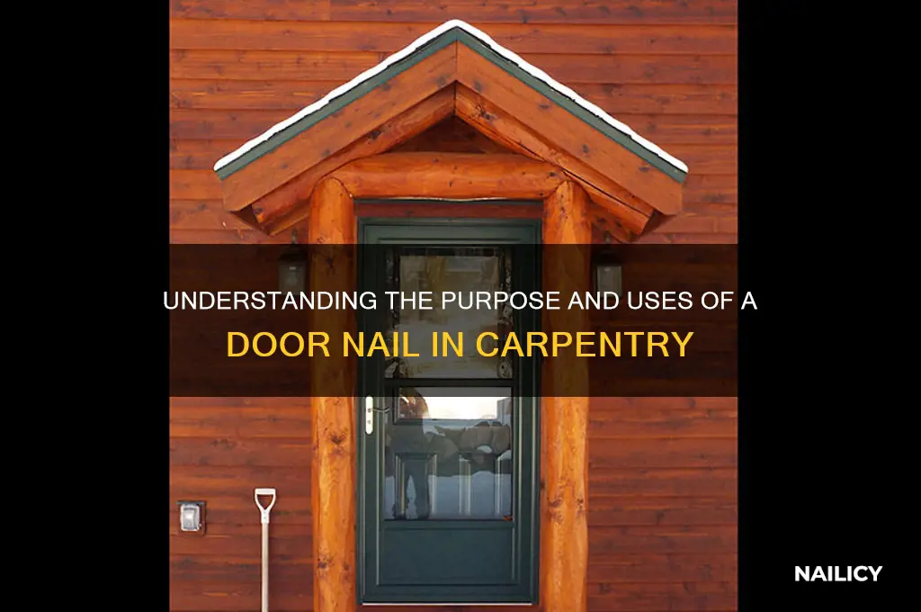 Understanding The Purpose And Uses Of A Door Nail In Carpentry | Nailicy