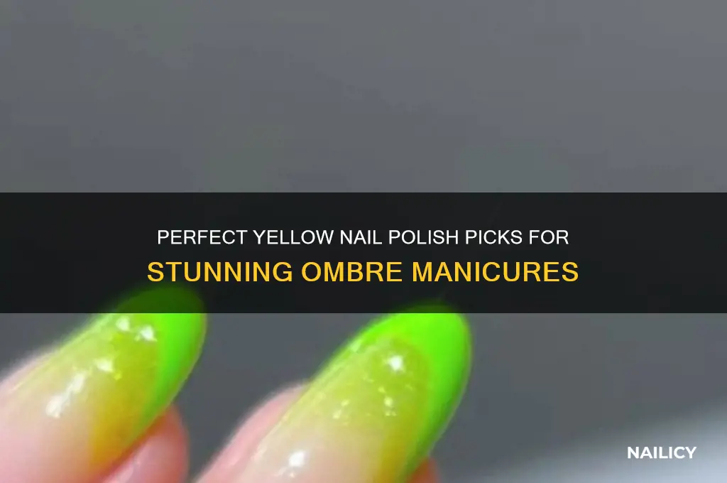 Perfect Yellow Nail Polish Picks For Stunning Ombre Manicures | Nailicy