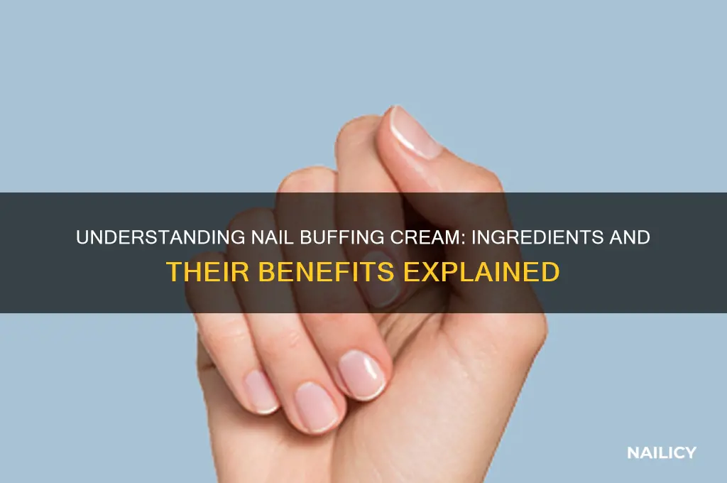 Understanding Nail Buffing Cream: Ingredients And Their Benefits ...