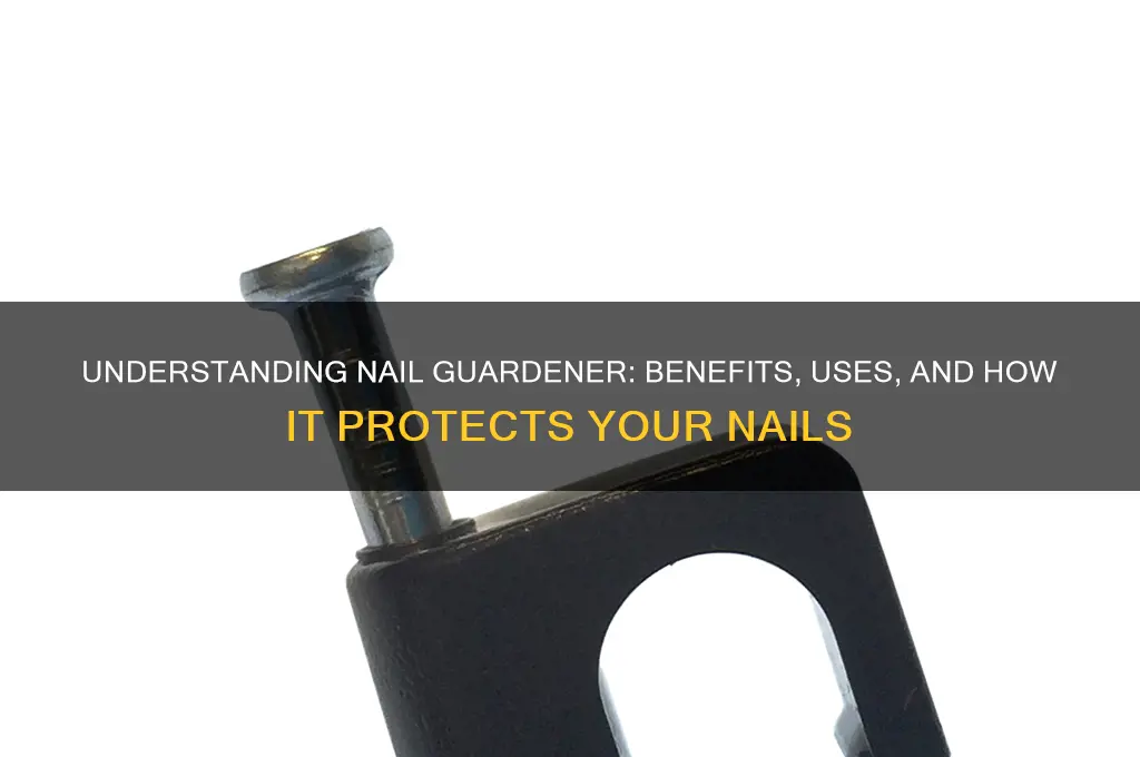 Understanding Nail Guardener: Benefits, Uses, And How It Protects Your ...