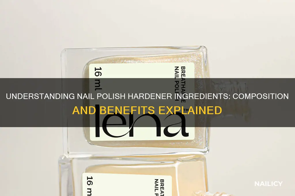 Understanding Nail Polish Hardener Ingredients: Composition And ...